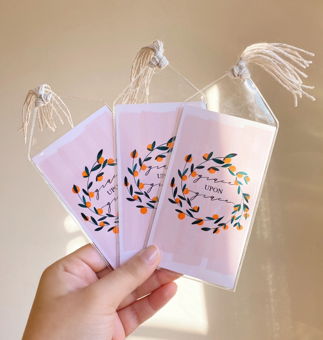 GRACE UPON GRACE Bookmark Christian Bookmarks Christian Art Bible ...