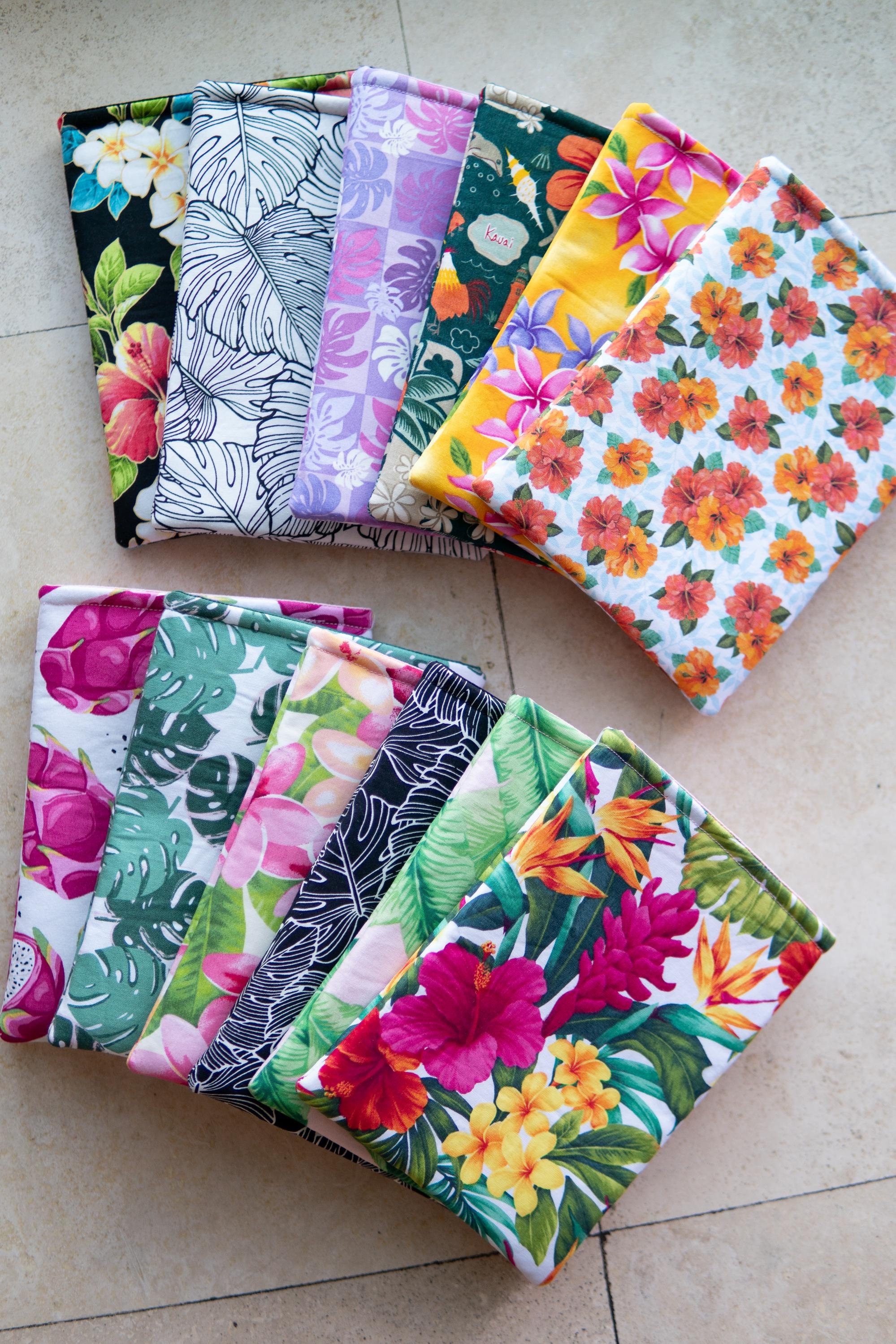 Hawaiian Print E-reader Sleeve, Tropical Book Sleeve, Christmas Gift ...