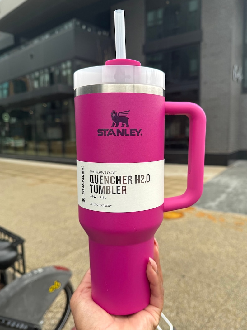 Bling Stanley Tumbler Fuchsia Pink Stanley Premium Glass Rhinestones 40 ...