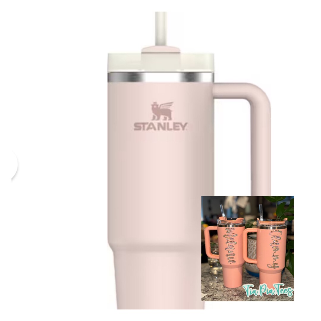 Stanley Authentic Rose Quartz With Name Bling - Rare Stanley - Name ...