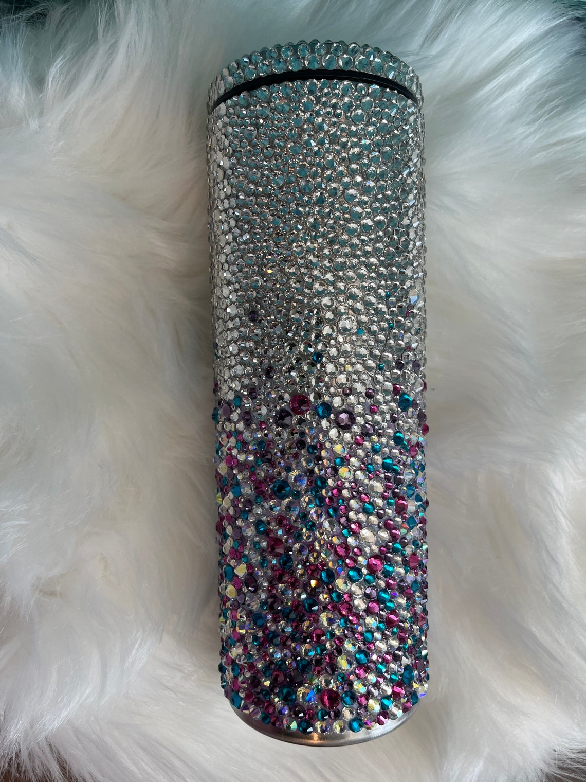 Bling Cup 20oz Pink Purple Blue Crystal Tumbler - Etsy