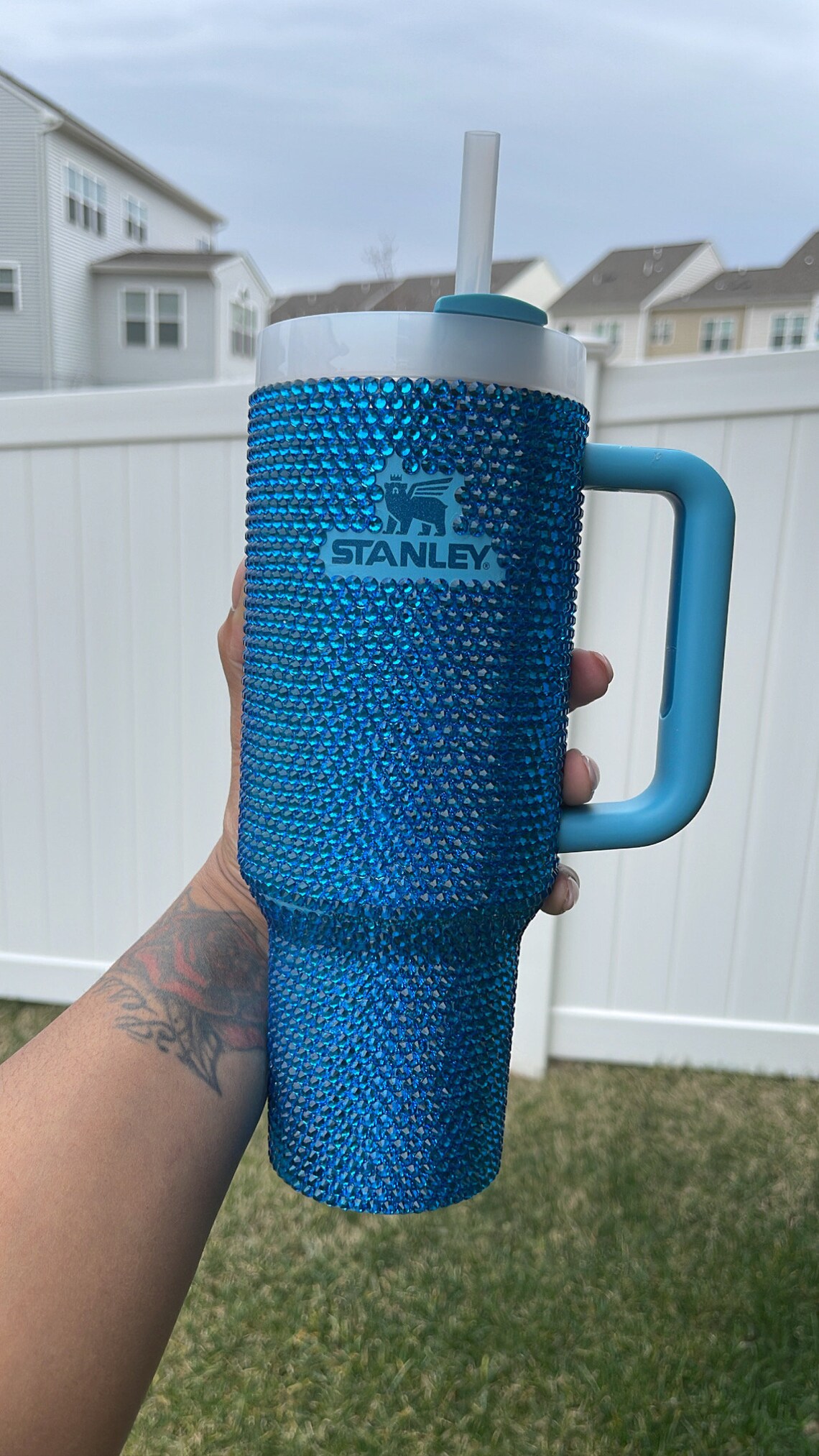 Pool Stanley 40 Oz Capri Turquoise Bling Rhinestone Tumbler Will Be ...