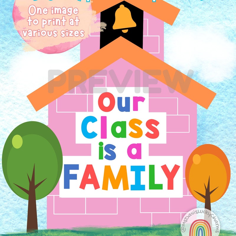 Our Class is a Family Poster - Etsy