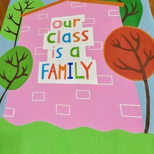 English/spanish Class Family Poster (fabric-paper Blend), 24x30 or ...
