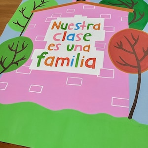 English/spanish Class Family Poster (fabric-paper Blend), 24x30 or ...
