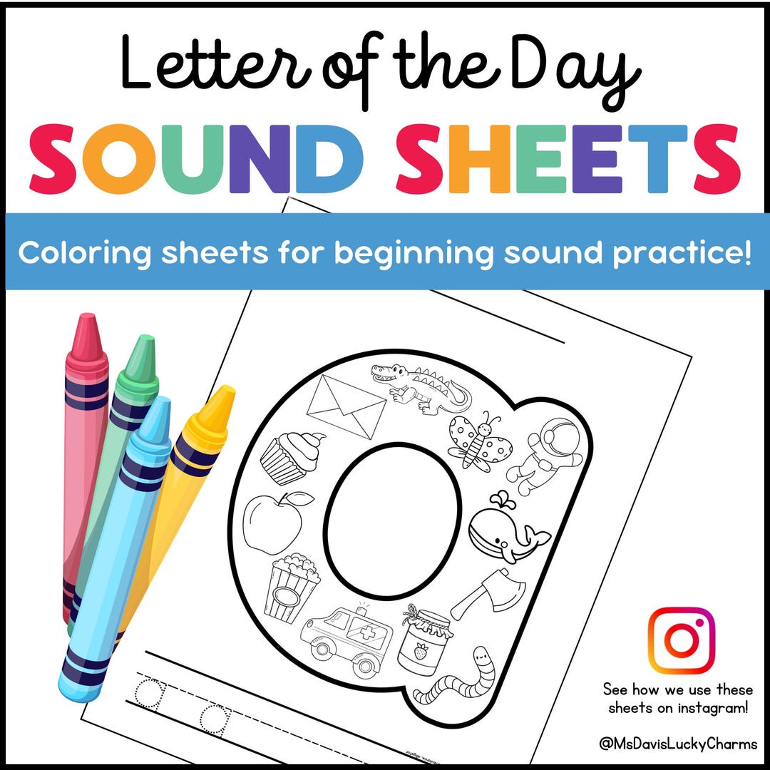Letter Sound Coloring Sheets, Letter of the Day, ABC Bootcamp ...