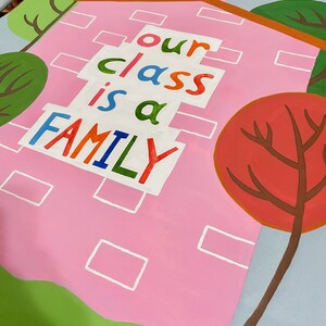 English/spanish Class Family Poster fabric-paper Blend, 24x30 or 18x24 ...