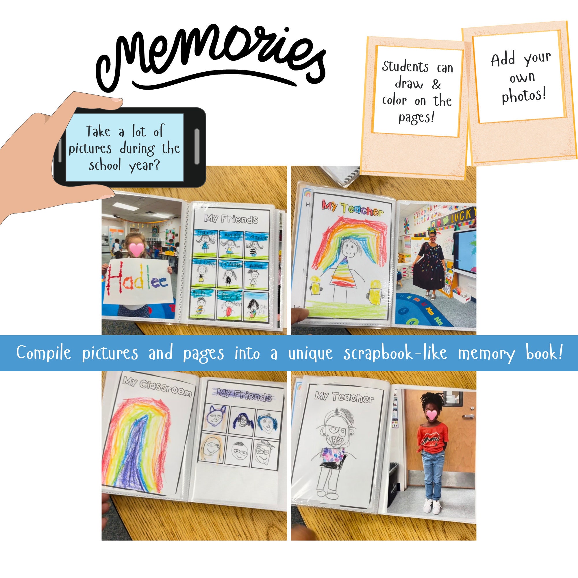 Digital/printable Memory Books, Photo Album Sized Template Pages ...