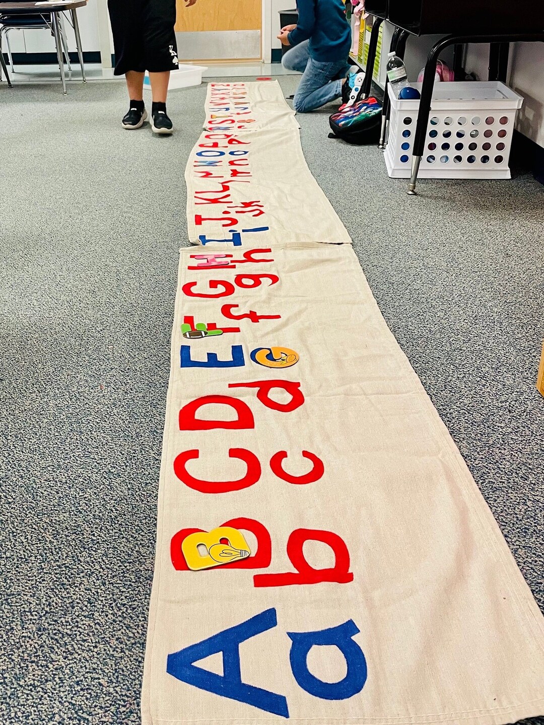 Roll up Letter Mats, Alphabet Learning Fabric Panels, Literacy Center ...