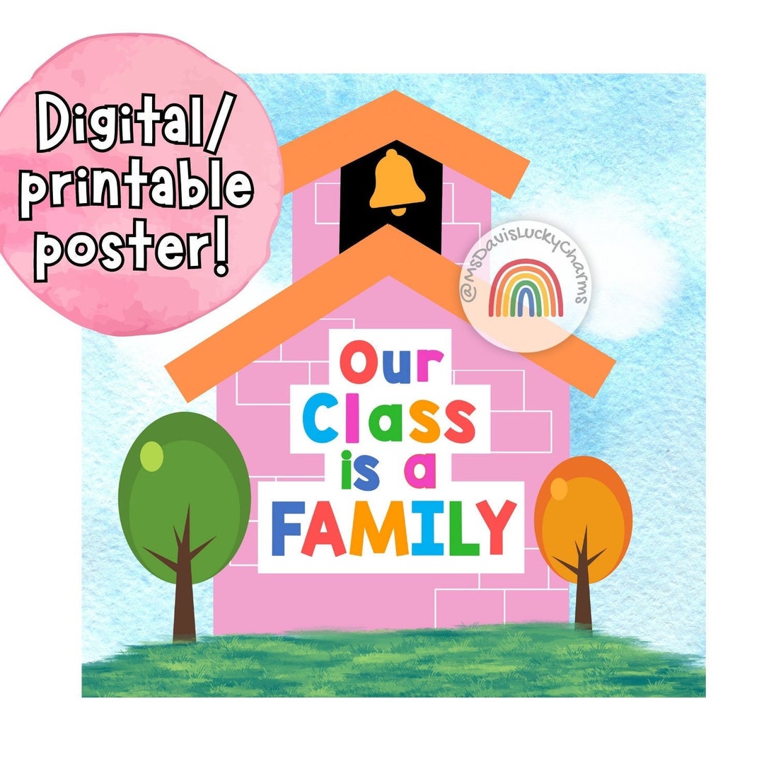 Digital/printable Class Family Poster 25x25 once Assembled - Etsy