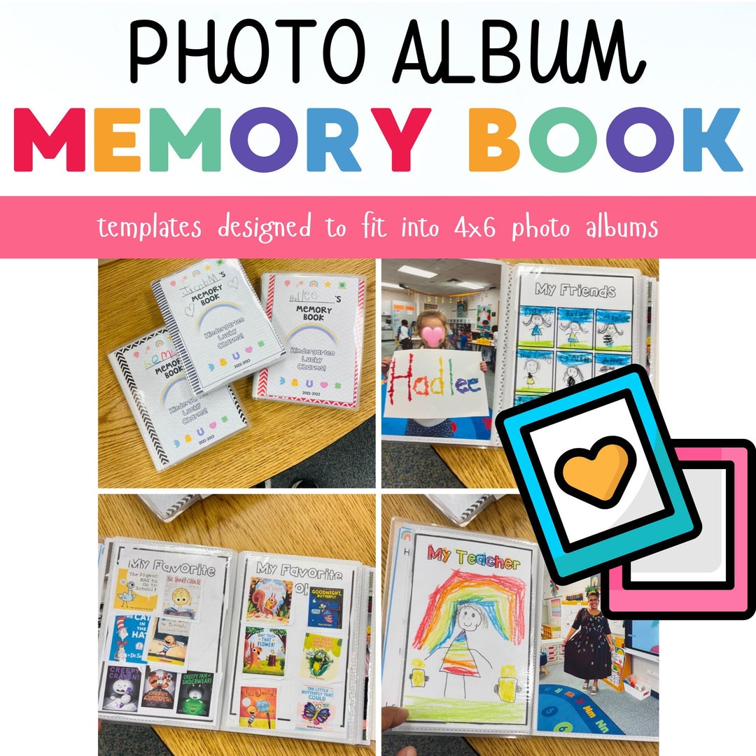 Digital/printable Memory Books, Photo Album Sized Template Pages ...