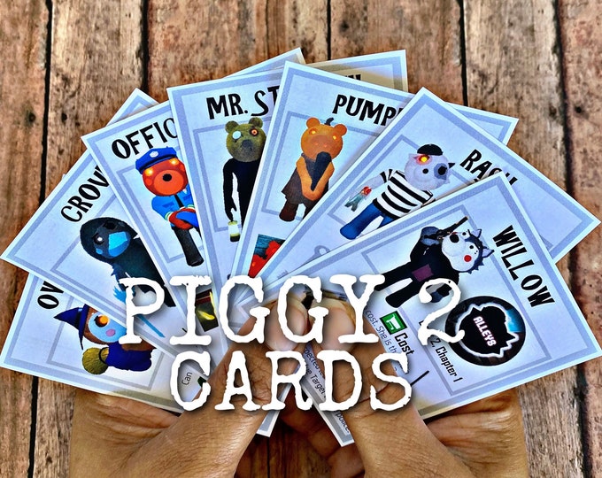 Piggy Trading Cards, Collectible Piggy Character Cards, Roblox Piggy ...