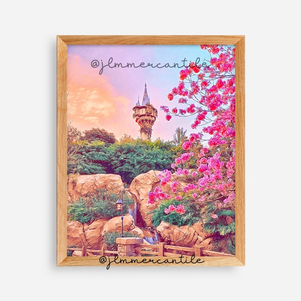 Rapunzel Tower Digital - Etsy