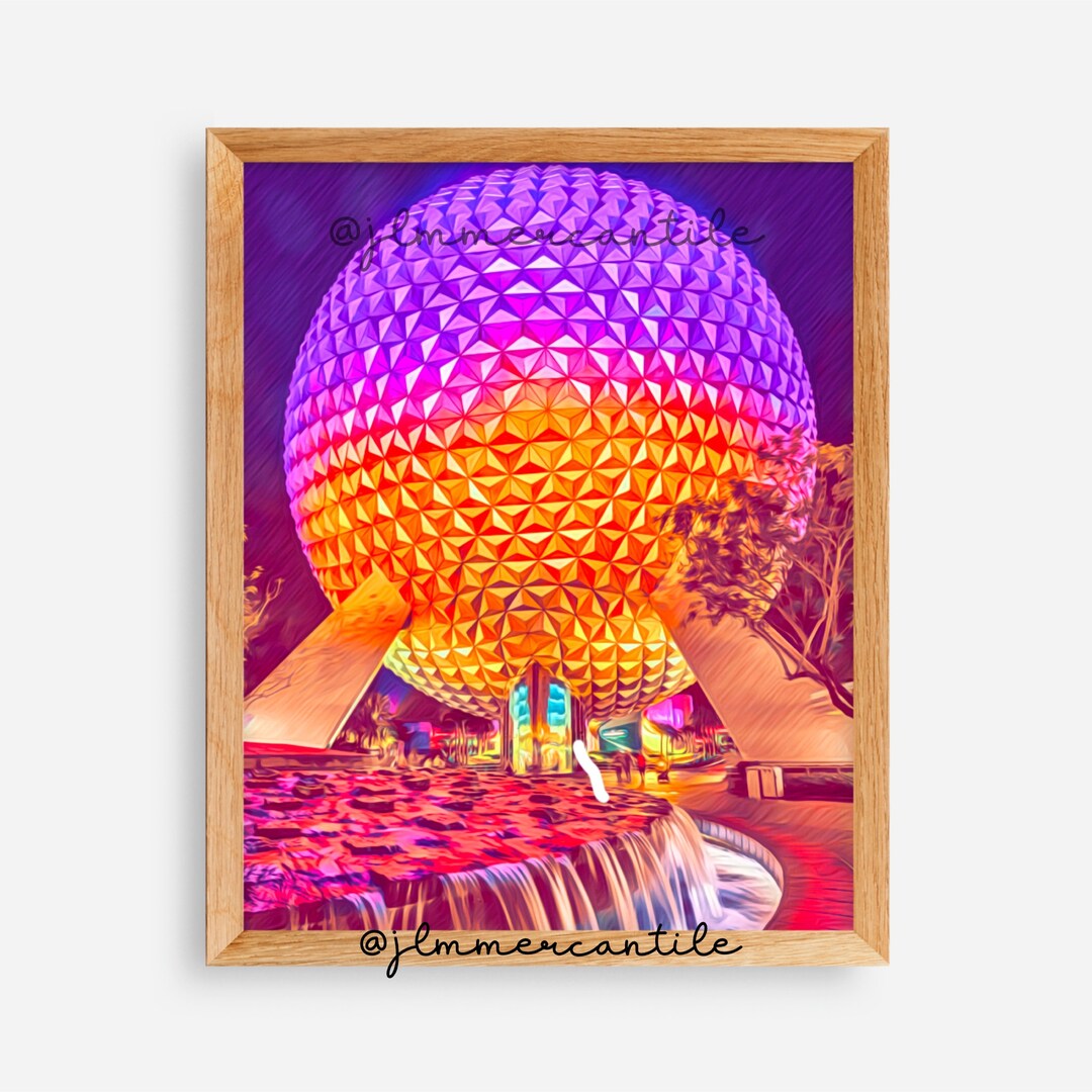 Epcot Ball Digital Print - Etsy