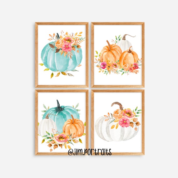 Fall Wall Decor Set of 12 | Etsy