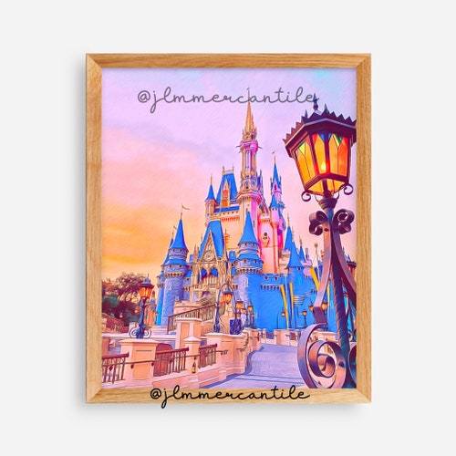 Magic Kingdom Cinderellas Castle Digital Print - Etsy