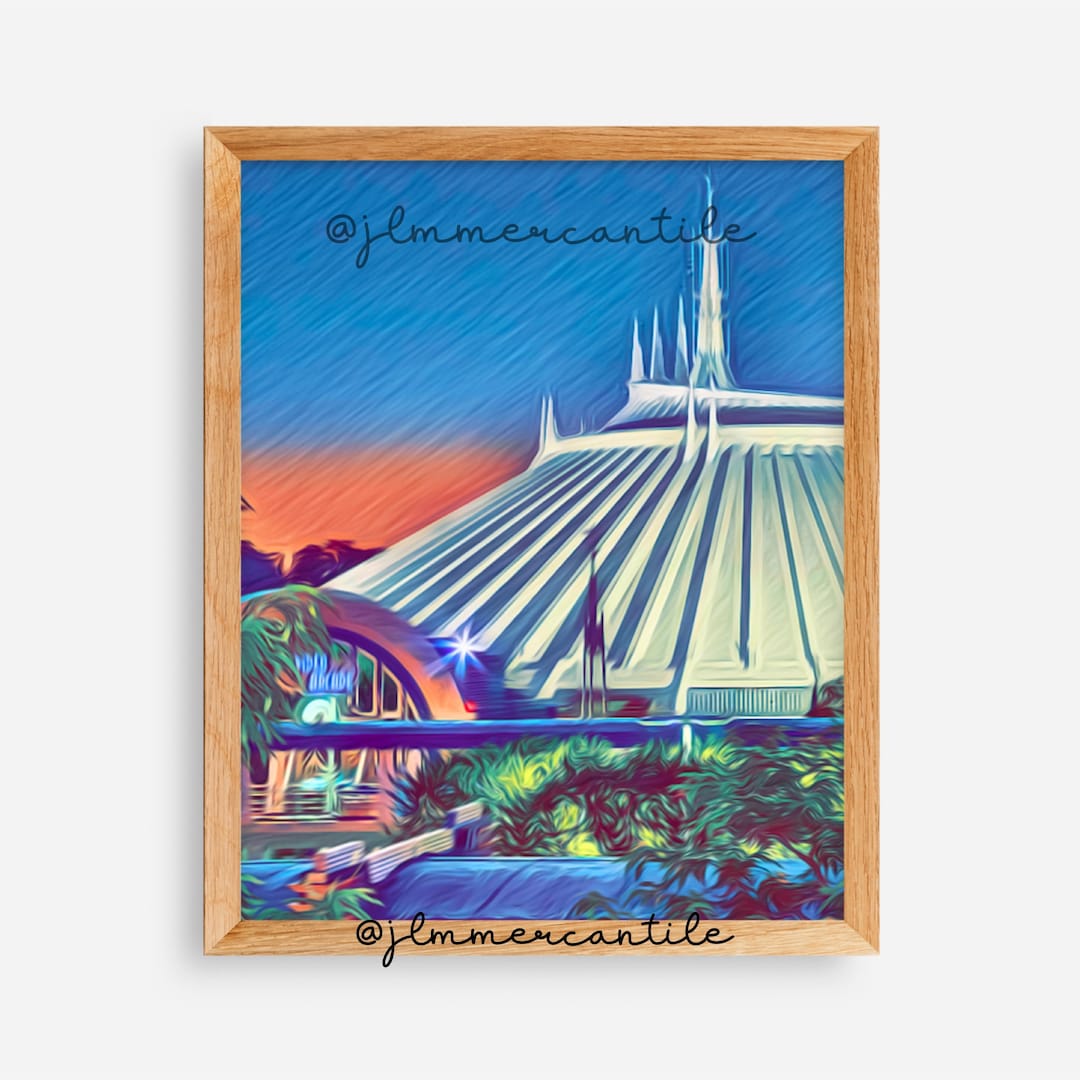 Space Mountain Digital Print - Etsy