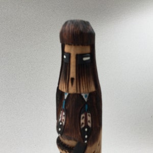 Vintage Native American hopi LONG Hair Hand Carved and Painted - Etsy