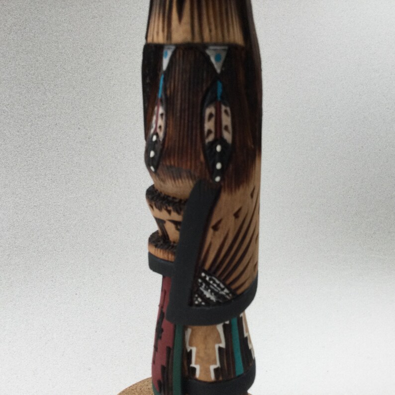 Vintage Native American hopi LONG Hair Hand Carved - Etsy
