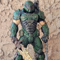Doom Diorama, Doom Eternal Collectible Statue, Doom Slayer Devil Hunter ...