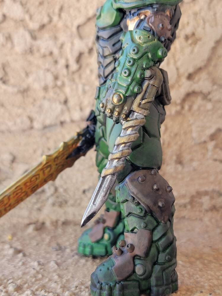 Doom Guy Inspired Figure for Geeks and Videogame Enthusiastists - Etsy