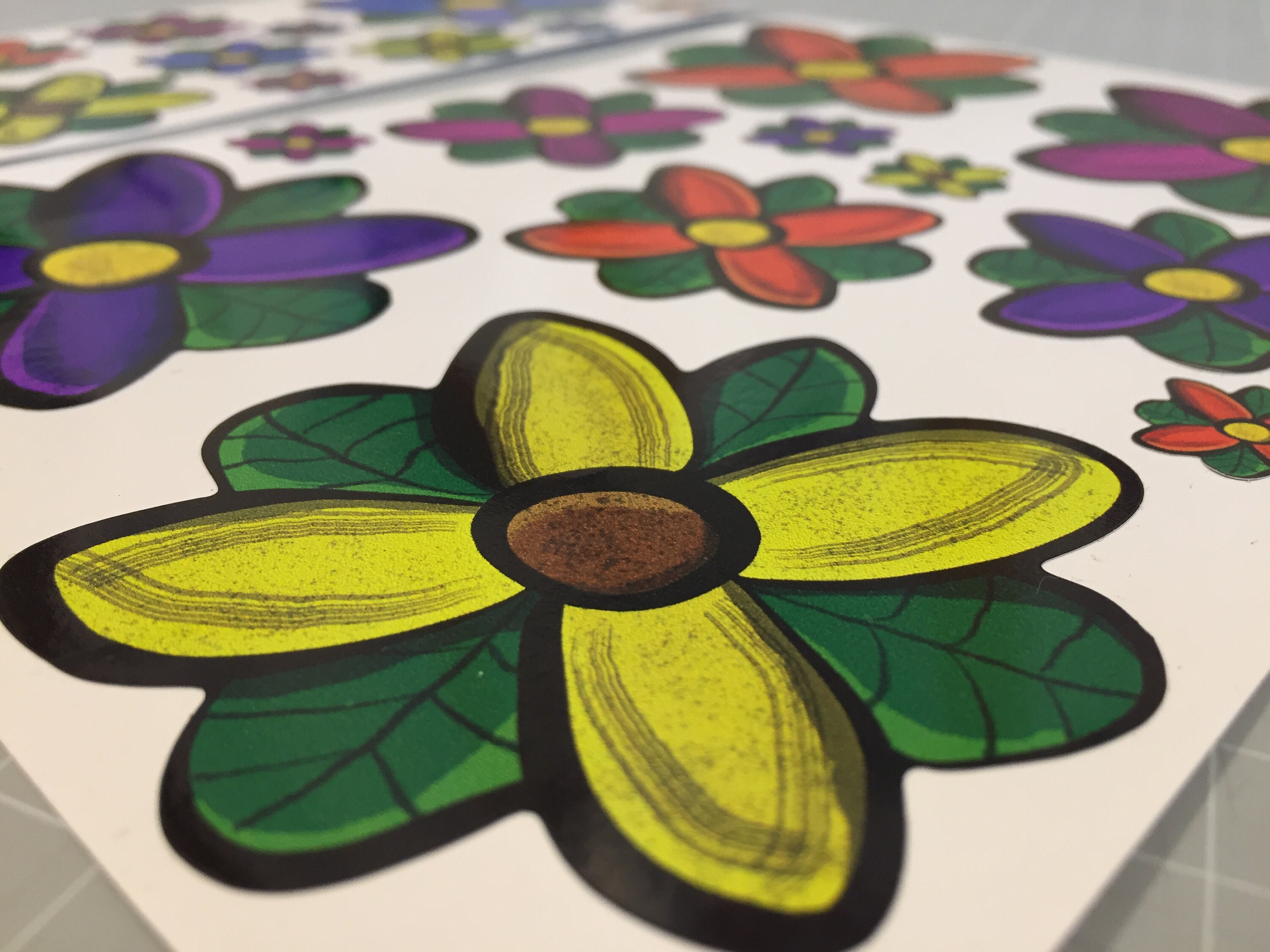 20 Primrose Flower Car Stickers | Grunge | Vinyl Decals | Graphics ...