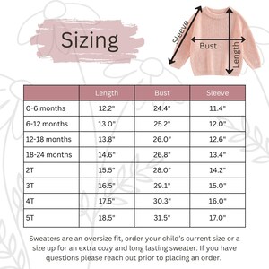 Personalized Bow Hand-embroidered Knit Sweater / Baby Shower Gift ...