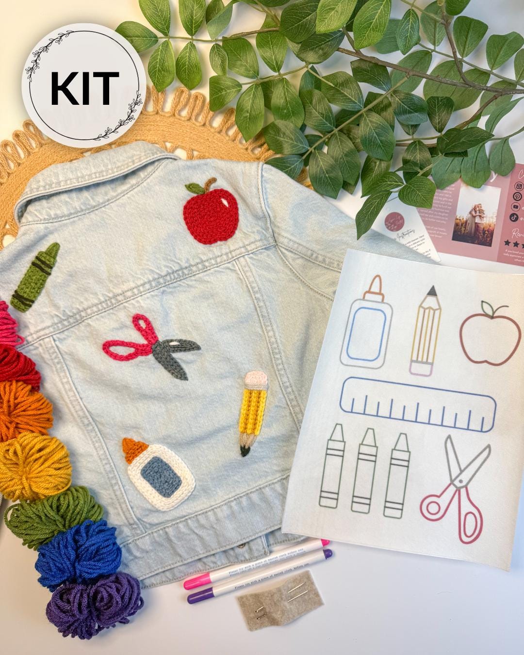 Back to School Hand-embroidery DIY Kit (beginner-friendly) - Etsy