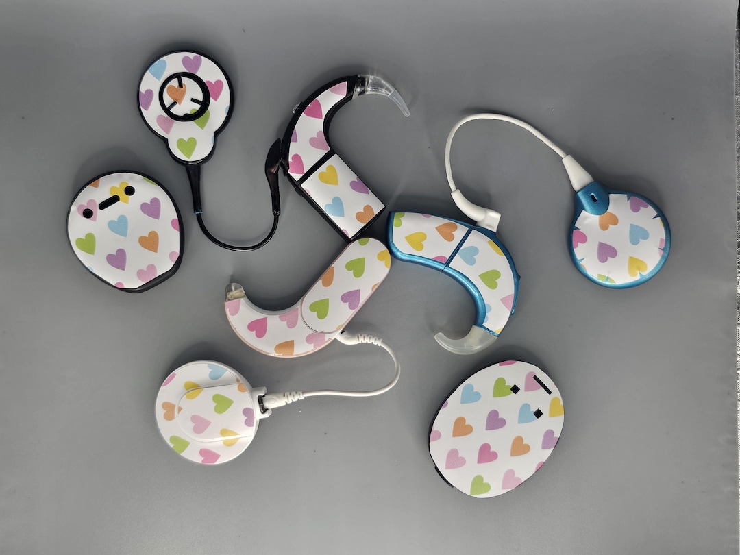 Rainbow Hearts: Skins for Medel, Cochlear, Advanced Bionics, Oticon ...