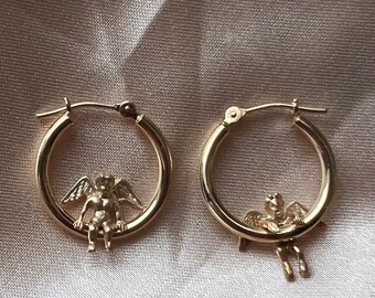 Cherub Hoops - Etsy