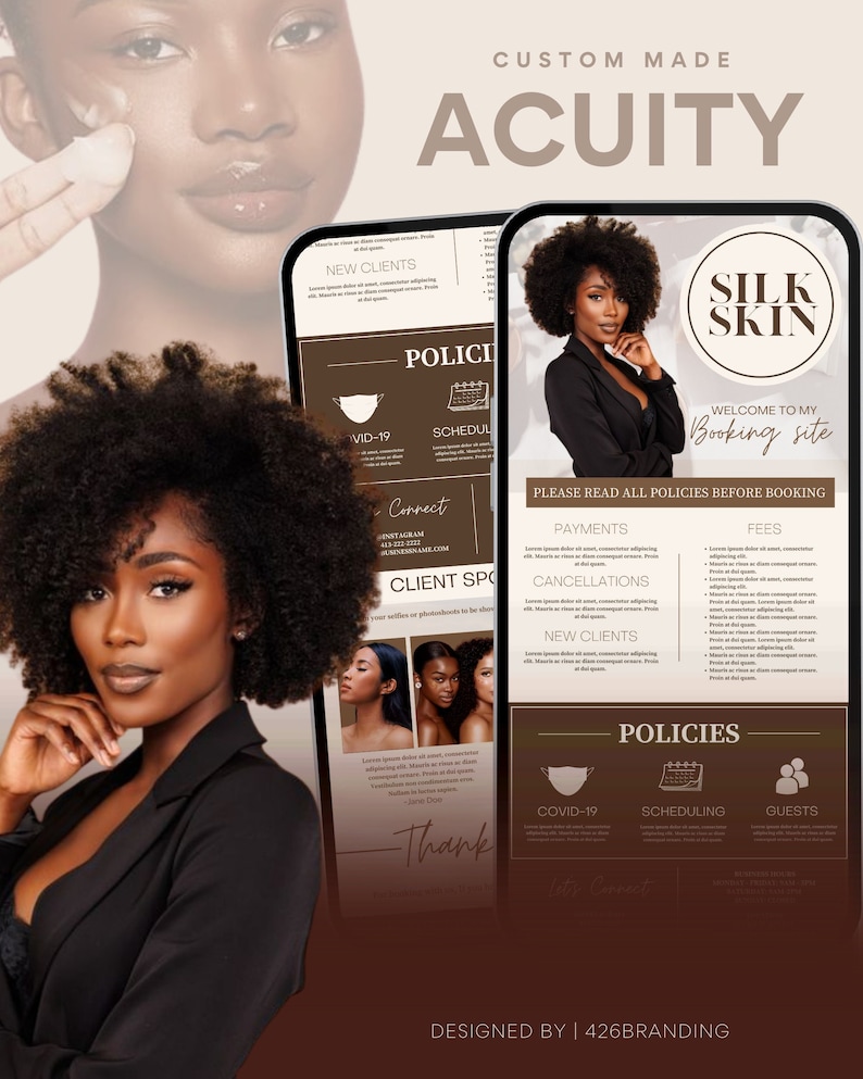 Acuity Scheduling Template DIY Booking Site Template Makeup - Etsy