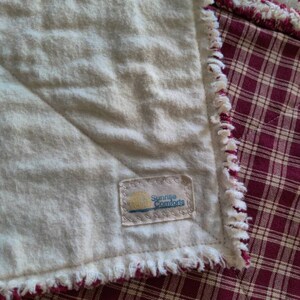 Red Country Rag Quilt/red and Cream Quilt/country Rag Quilt/country ...