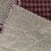 Red Country Charm Quilt/red and Tan Quilt/floral and Plaid Rag Quilt ...