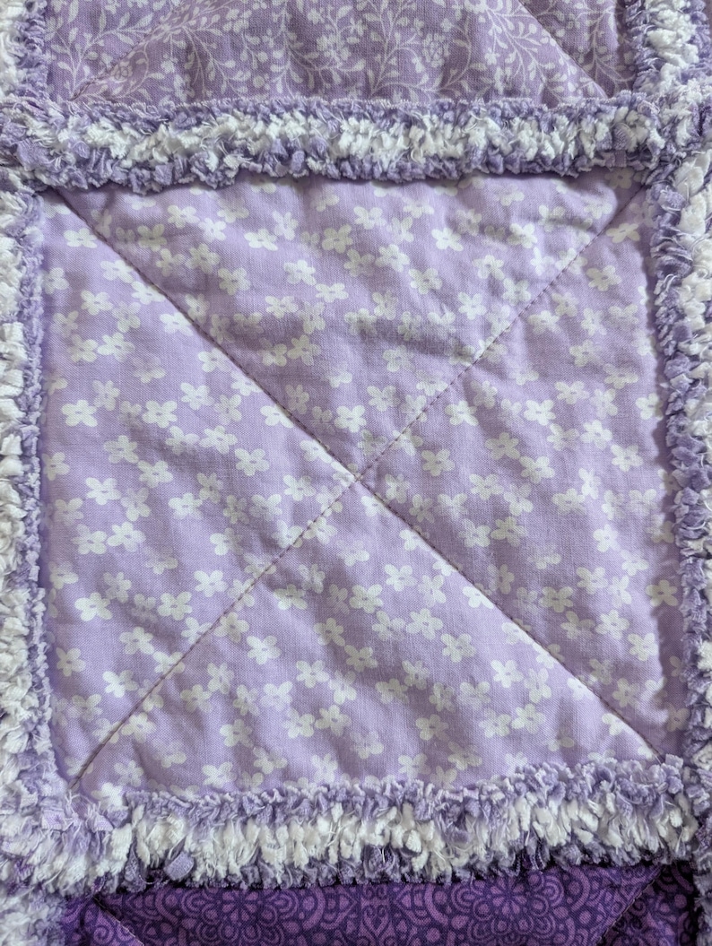 Lavender Dream Rag Quilt - Etsy