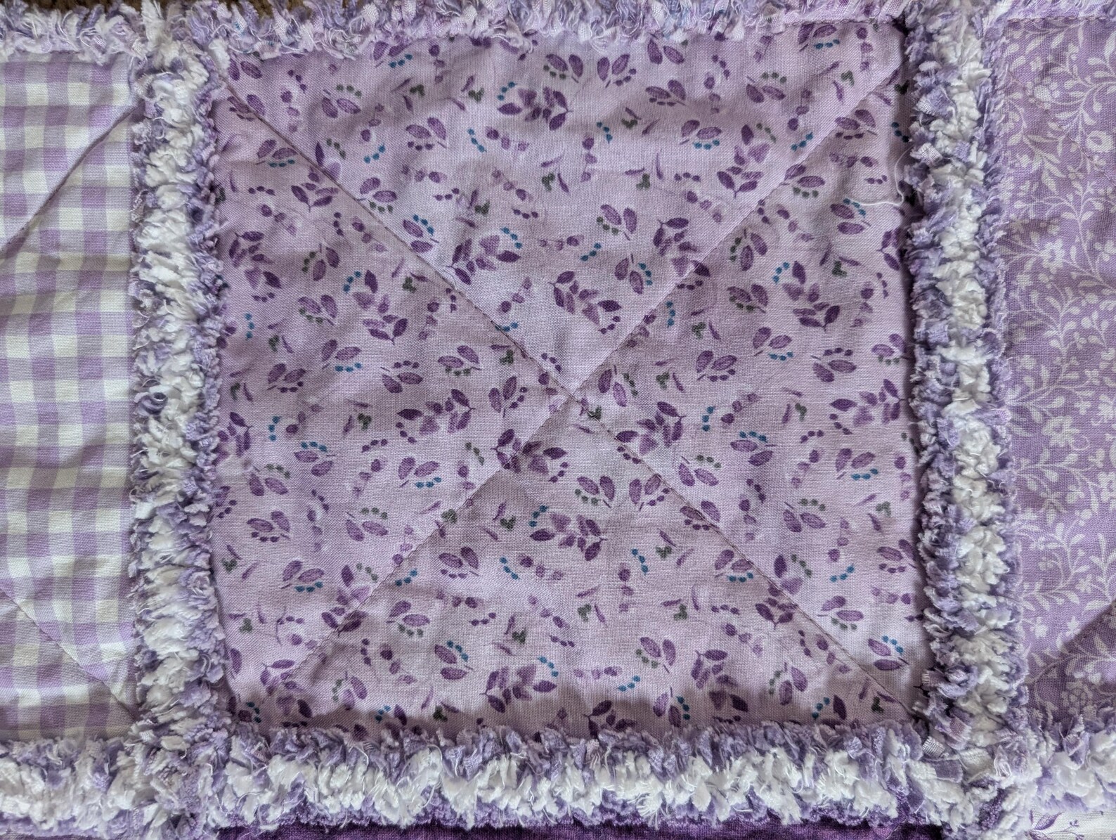 Lavender Dream Rag Quilt - Etsy