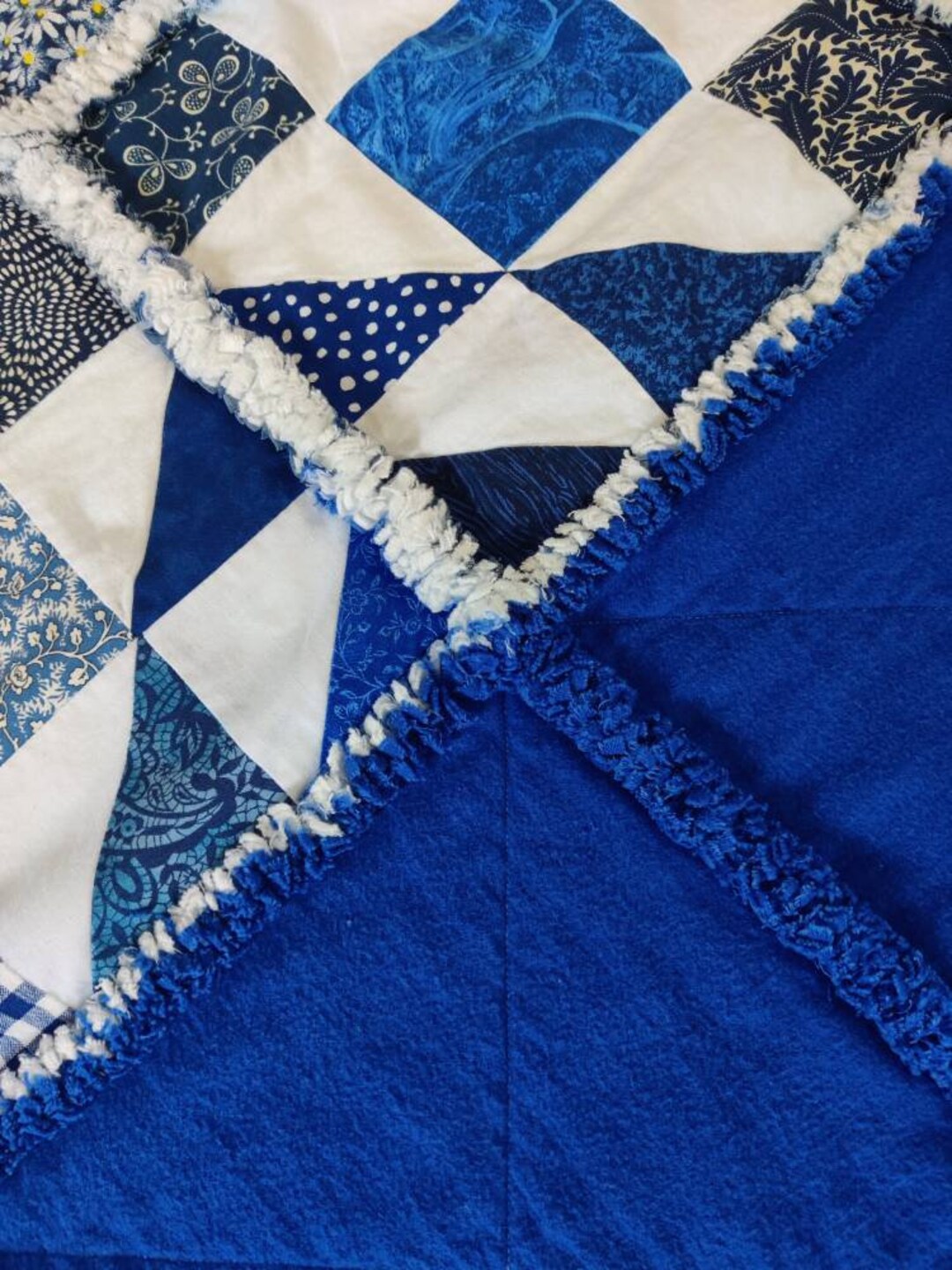 Traditional Quilt Squares Rag Quilt - Etsy