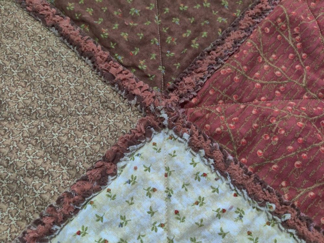 Fall Colors Rag Quilt, Warm Colors Rag Quilt, Earth Tone Colors Quilt ...