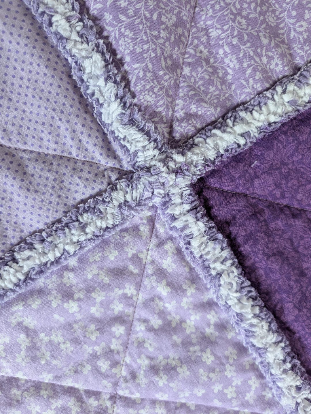 Lavender Dream Rag Quilt - Etsy