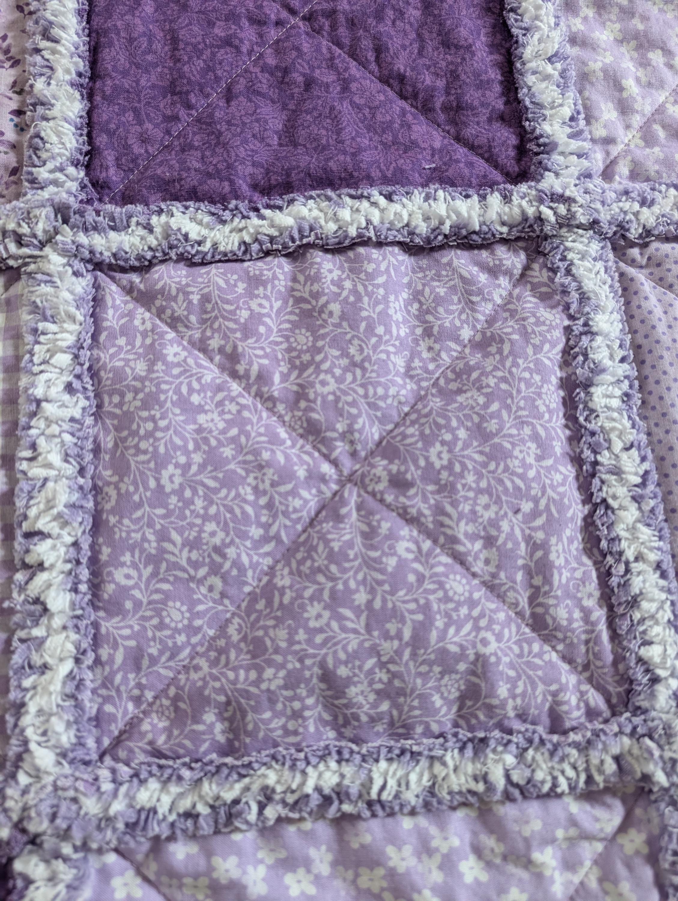 Lavender Dream Rag Quilt - Etsy