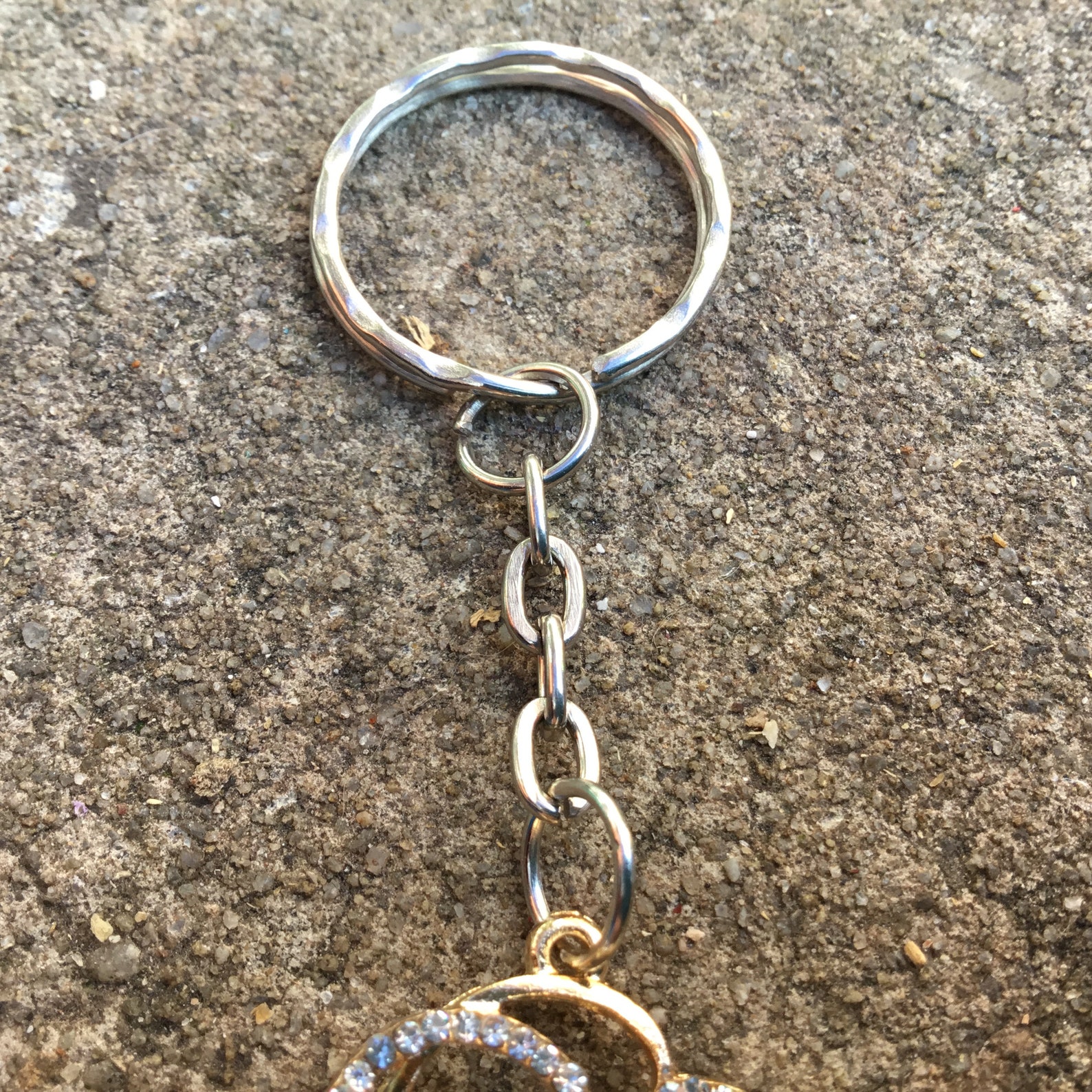 NEW Golden Diamanté Love Hearts Keyring E291 Keychain Key Fob - Etsy