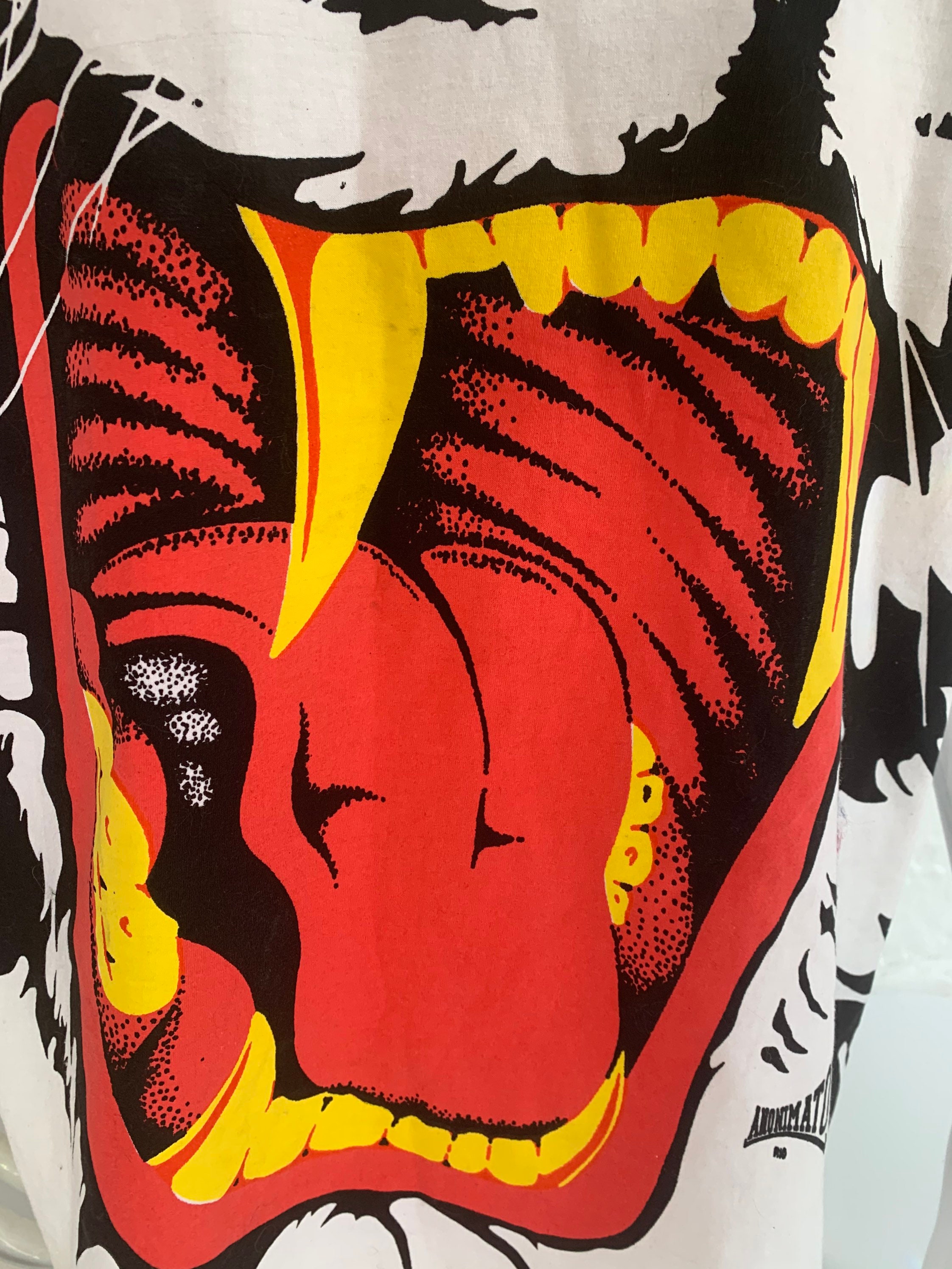 1990’s Oversized Brazilian Tee Shirt Featuring Huge White Tiger ...