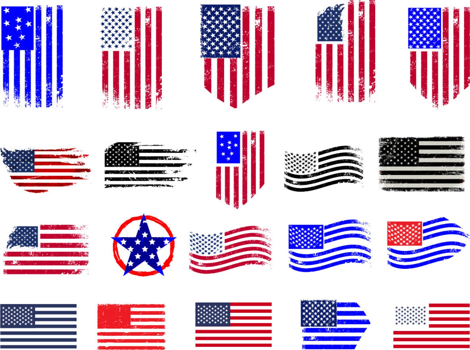 Flag SVG BUNDLE Flag Svg and Png Bundle Layered SVG - Etsy