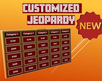 Jeopardy Game Template - Etsy