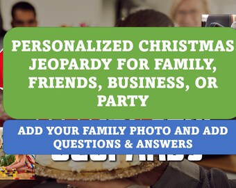 Jeopardy Christmas Game - Etsy