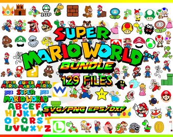 Mario Svg - Etsy