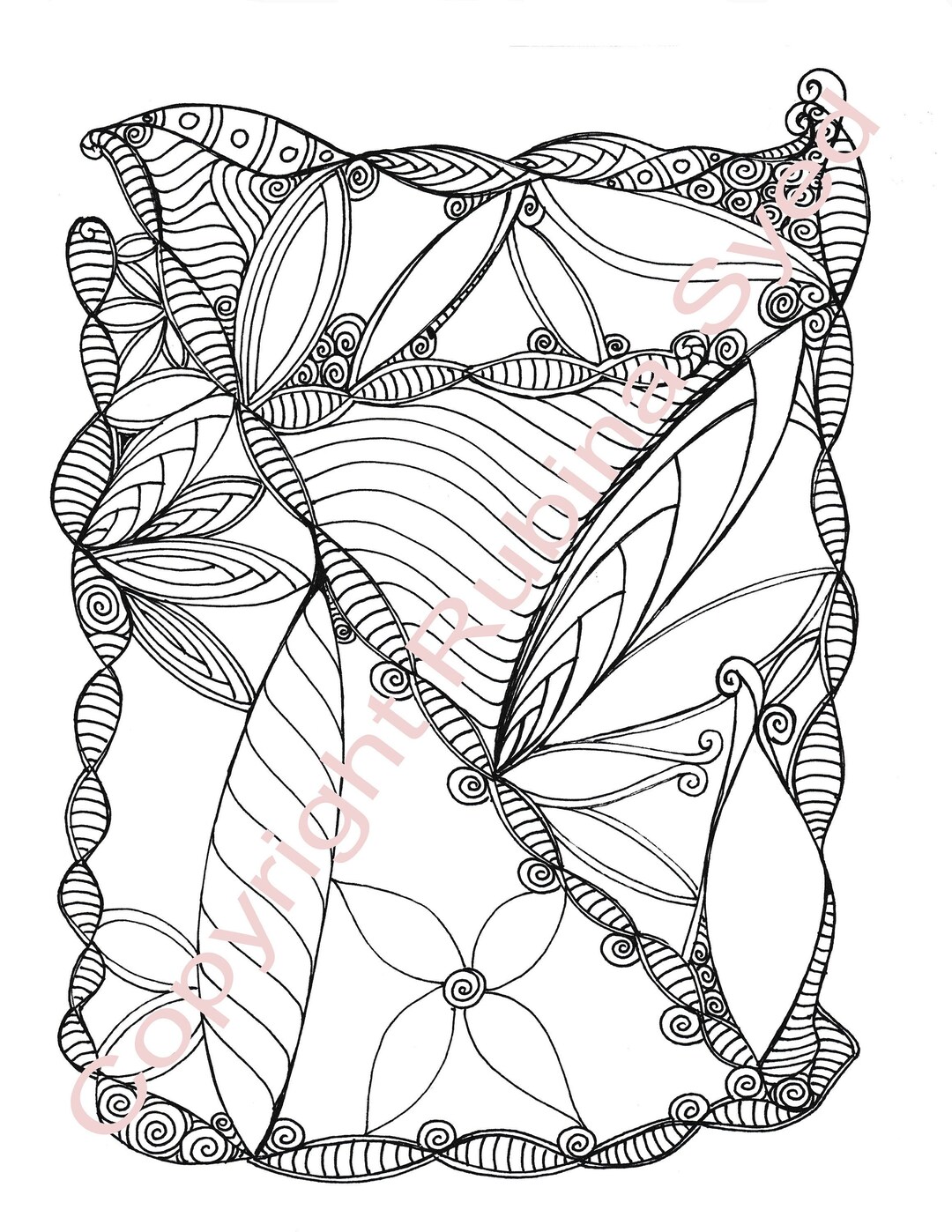 Abstract Coloring Pages to Express Yourself, Digital Download - Etsy