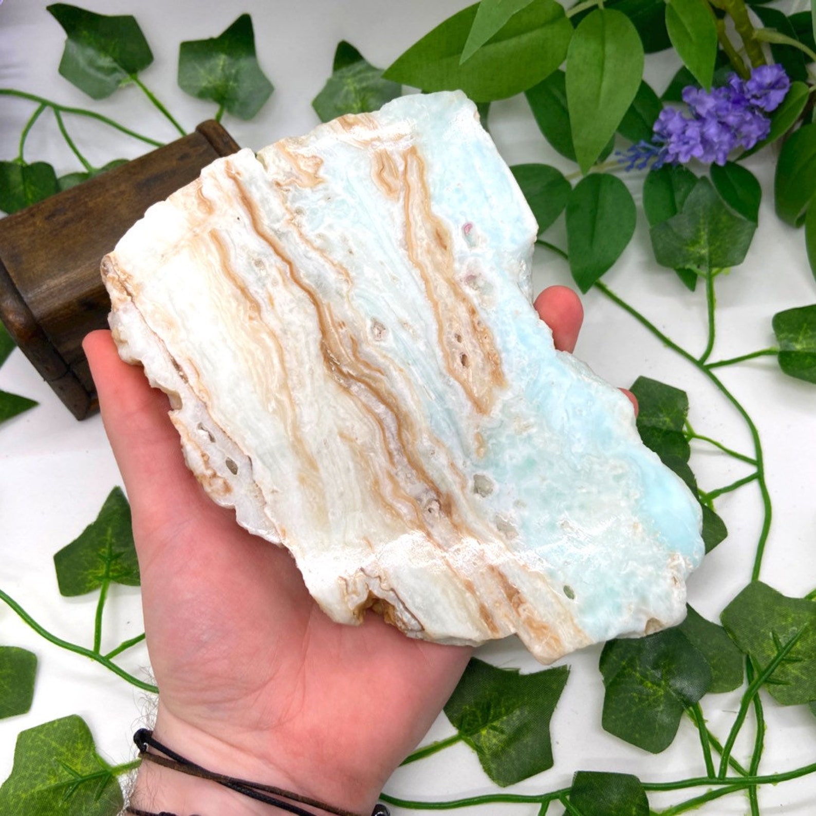 Caribbean Calcite Crystal Slab Large Polished Crystal | Etsy