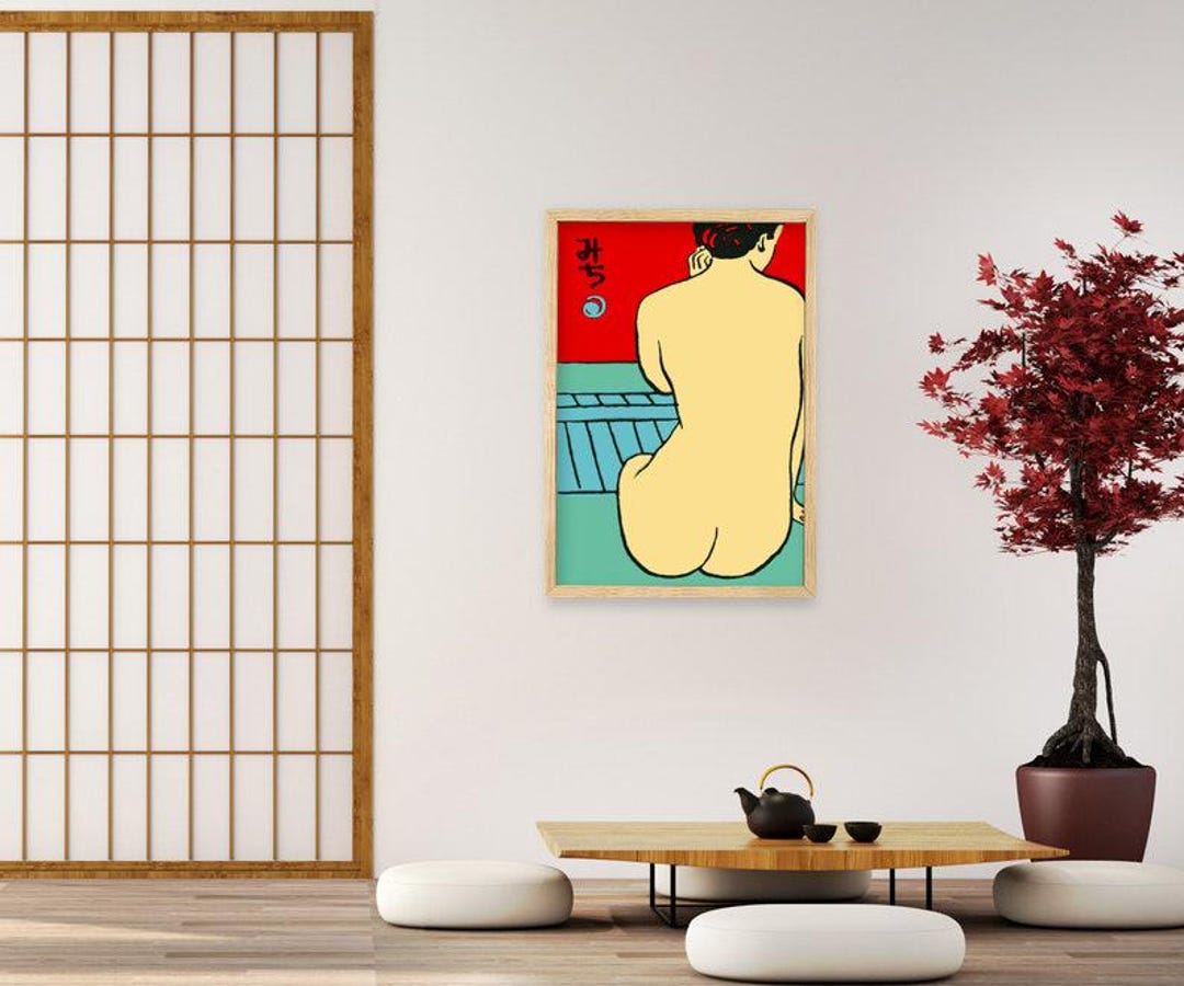 Japanese Nude Minimalist Wall Art Vintage Matchbox Poster Print Etsy Japanese Nude Minimalist Wall Art Vintage Matchbox Poster Print Etsy