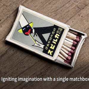 Vintage Japanese Matchbox Art Print - Unique Deco Graphic Design From ...
