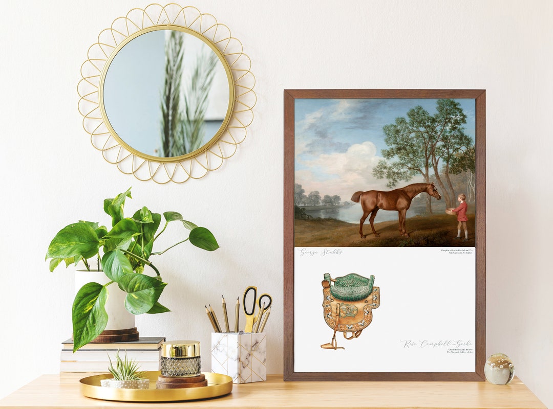 George Stubbs & Rose Campbell-gerke Vintage Side Saddle Art Print ...